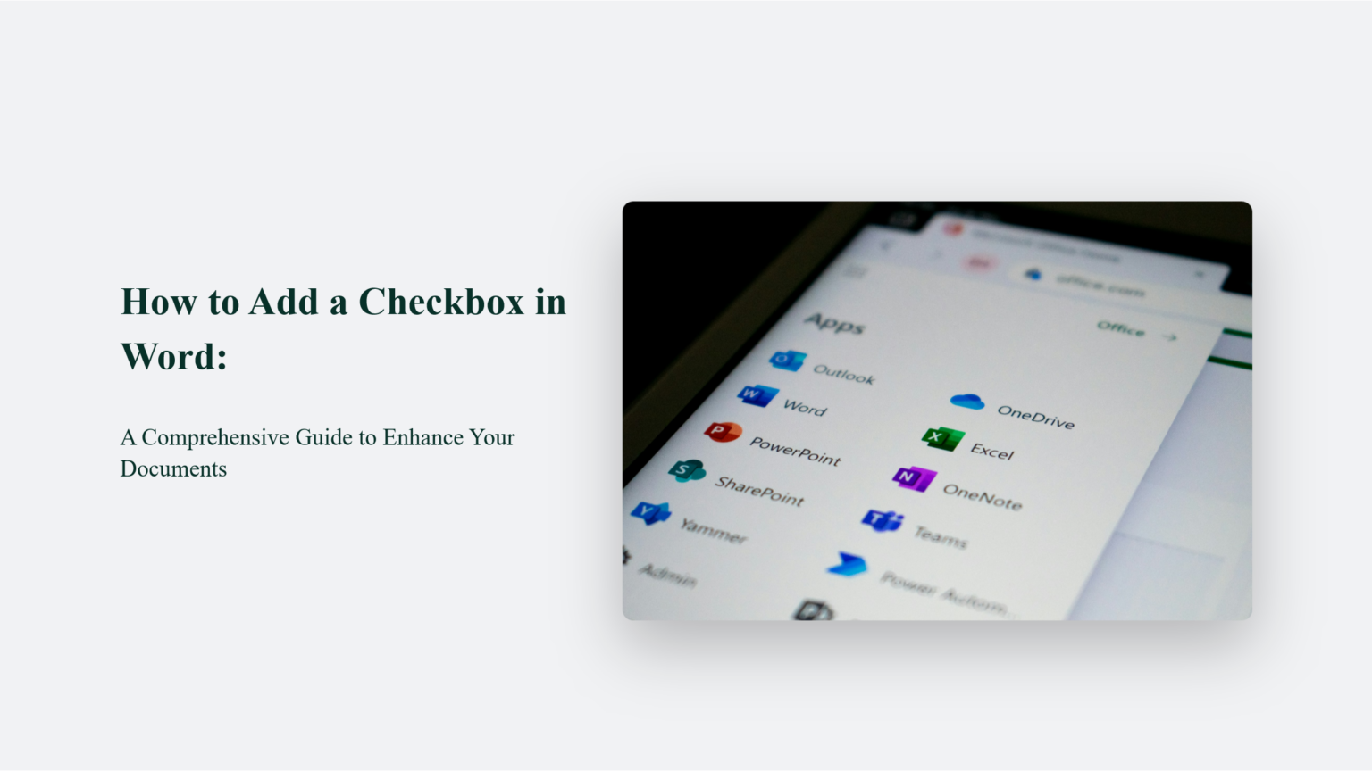 How To Add A Checkbox In Word: A Comprehensive Guide To Enhance Your ...