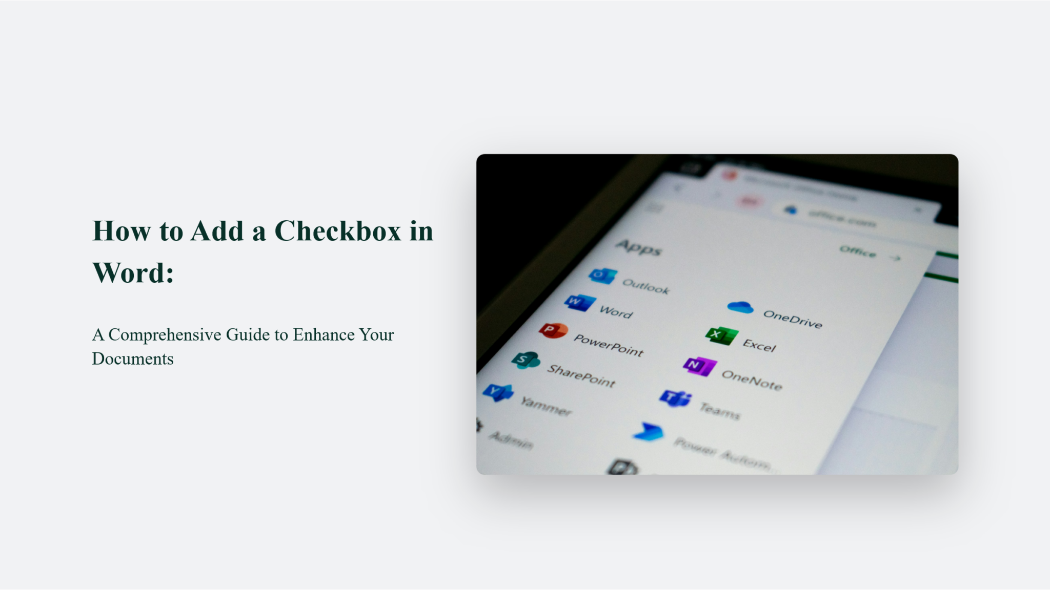 How To Add A Checkbox In Word: A Comprehensive Guide To Enhance Your Documents | CJ&CO