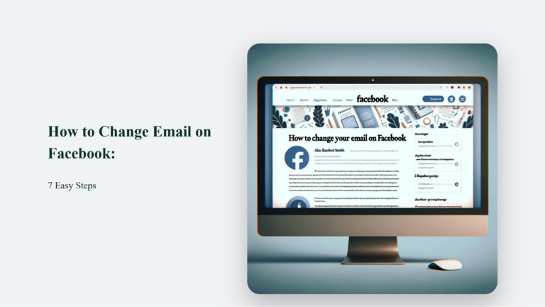 How To Change Email On Facebook: 7 Easy Steps | CJ&CO