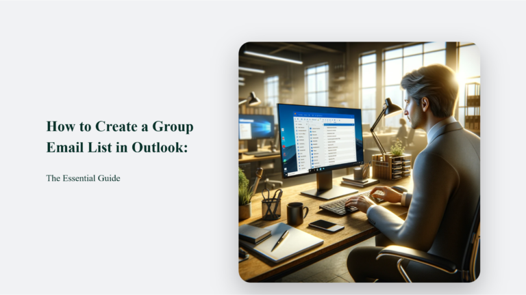 How To Create A Group Email List In Outlook: The Essential Guide | CJ&CO