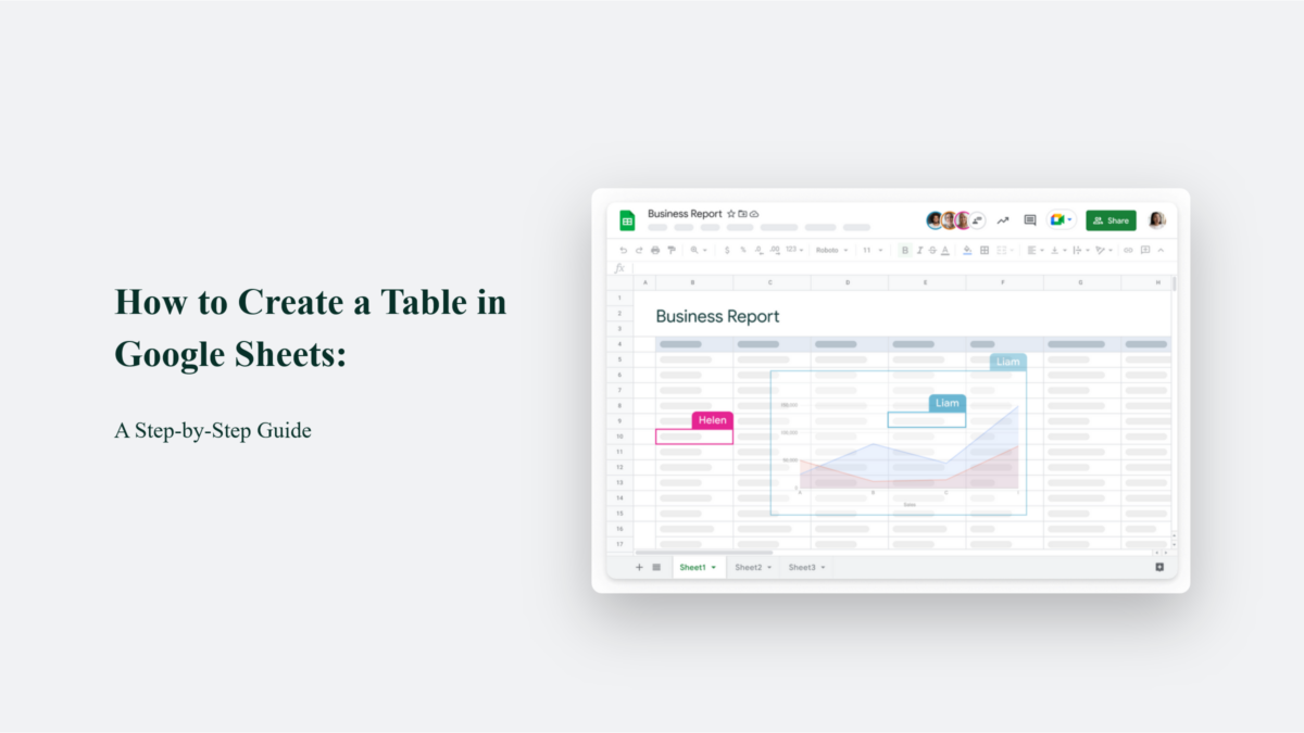How To Create A Table In Google Sheets: A Step-by-Step Guide | CJ&CO