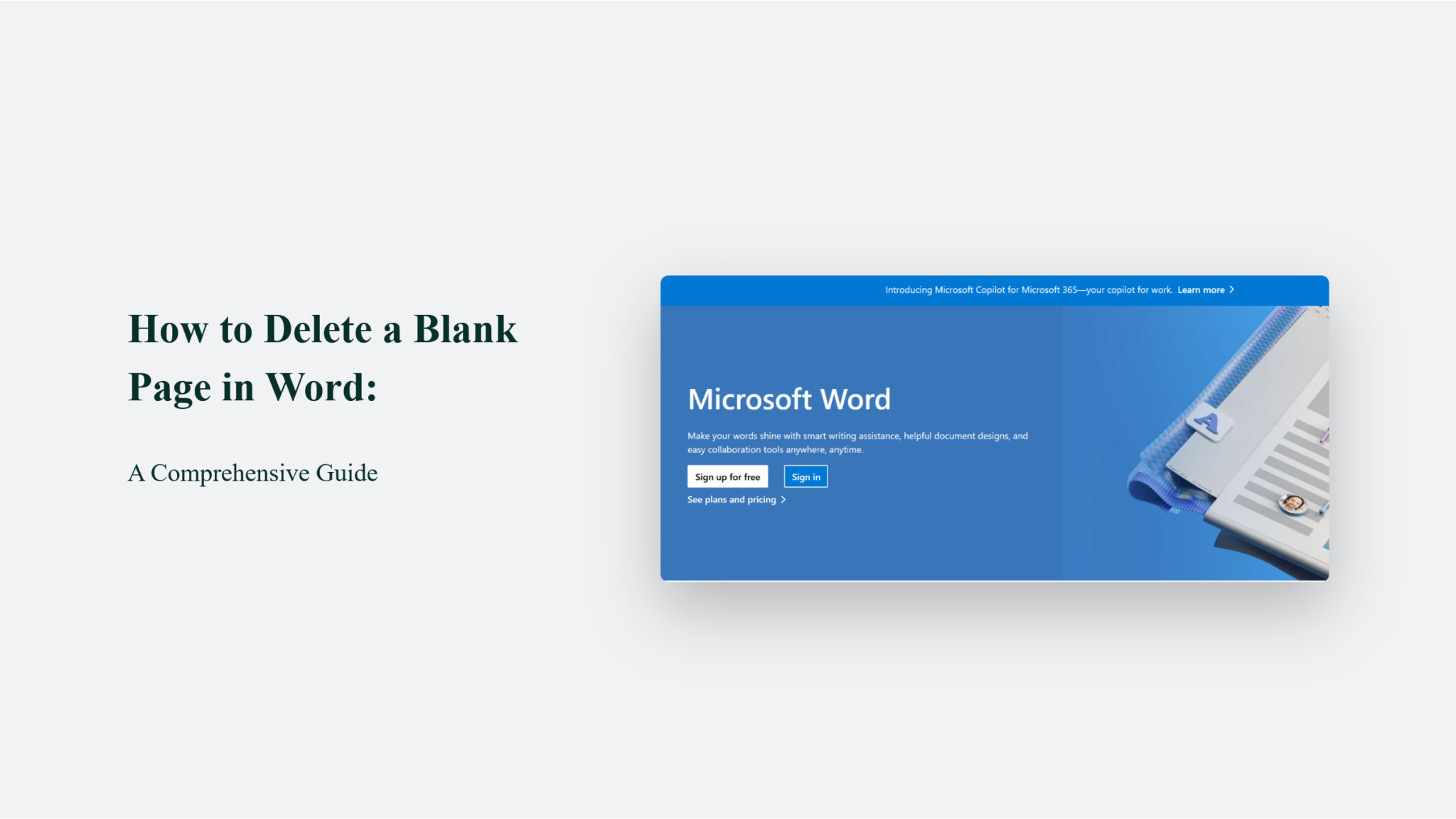 How To Delete A Blank Page In Word: A Comprehensive Guide | CJ&CO