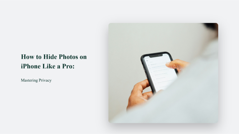 How To Hide Photos On IPhone Like A Pro: Mastering Privacy | CJ&CO