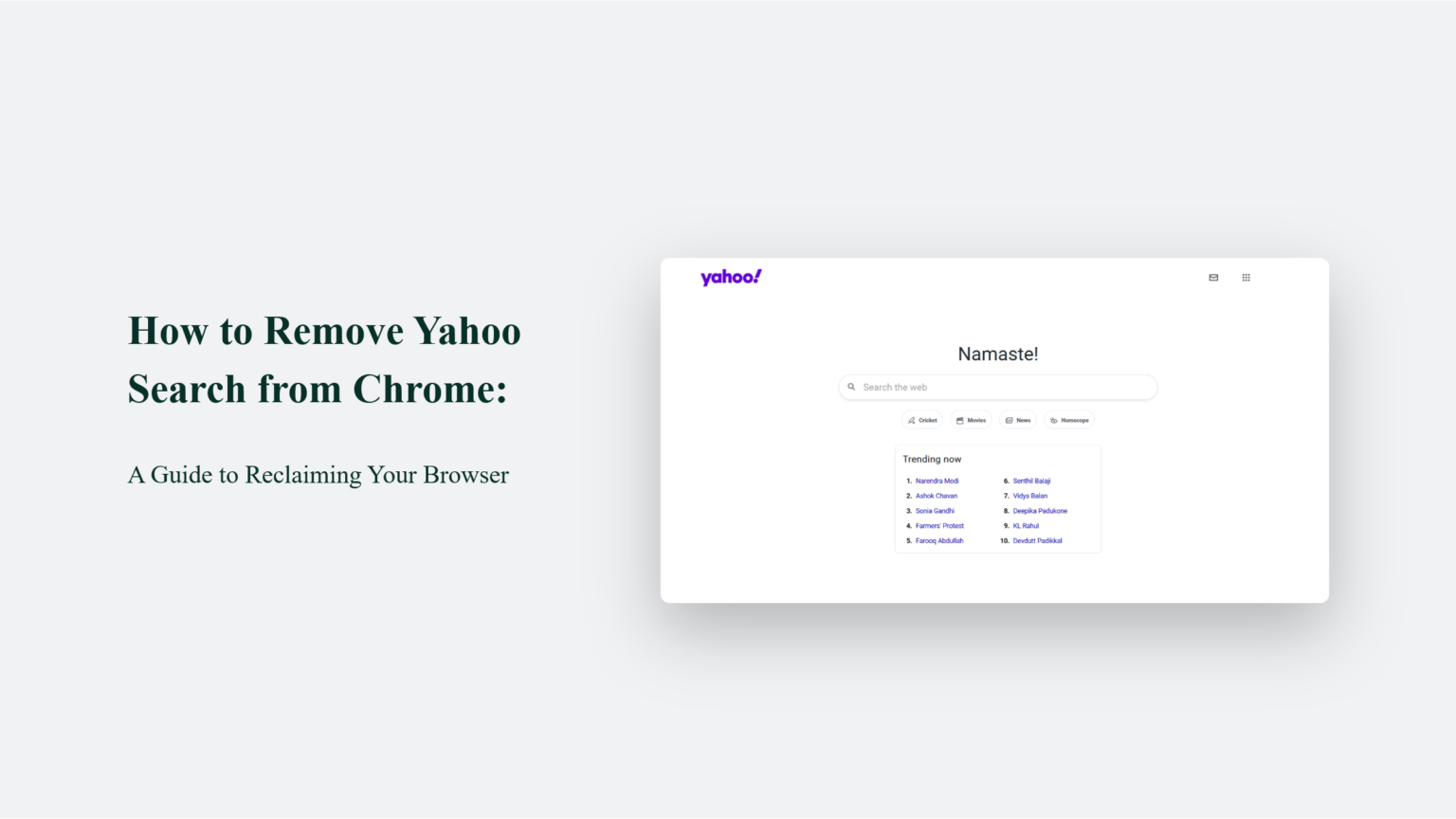 How To Remove Yahoo Search From Chrome: A Guide | CJ&CO