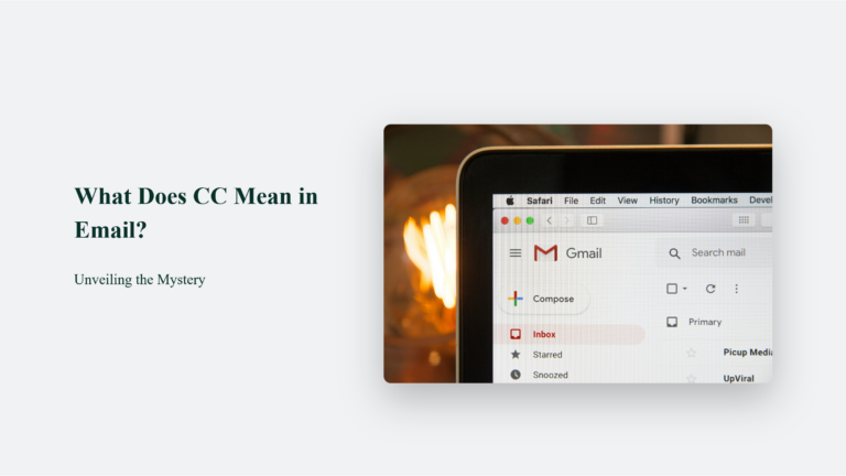 What Does CC Mean In Email? Unveiling The Mystery | CJ&CO