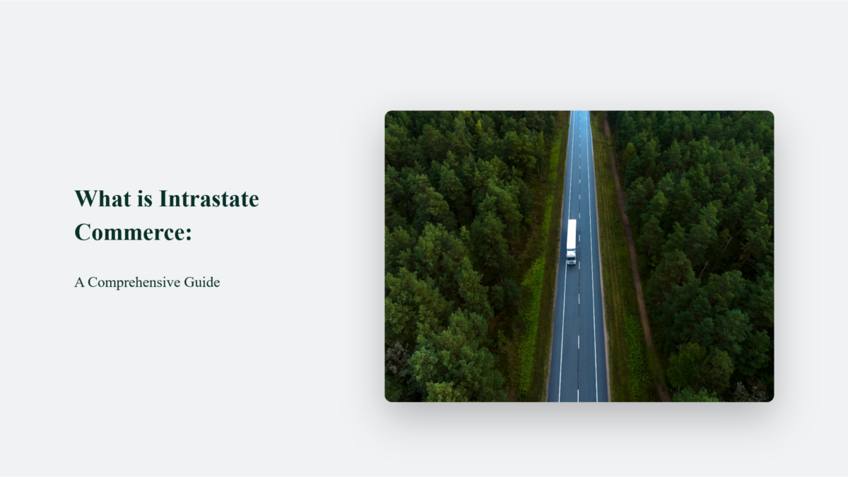 What Is Intrastate Commerce: A Comprehensive Guide | CJ&CO