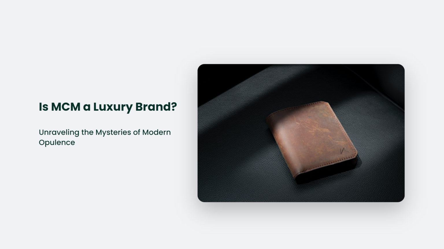 Is MCM A Luxury Brand? Unraveling The Mysteries Of Modern Opulence | CJ&CO