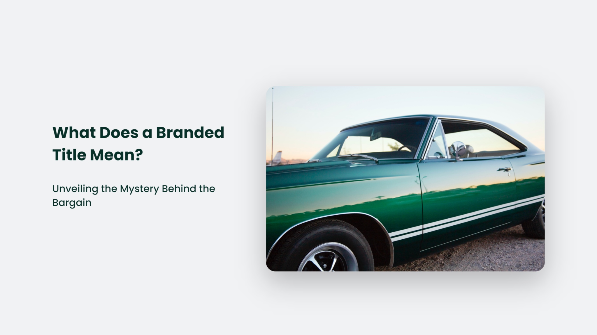 What Does A Branded Title Mean? Unveiling The Mystery Behind The ...