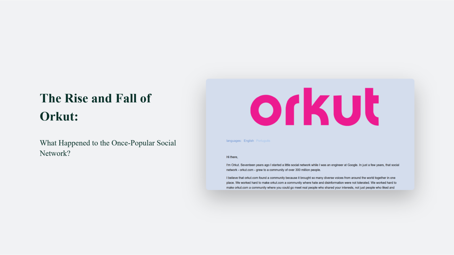 The Rise And Fall Of Orkut: What Happened To The Once-Popular Social ...