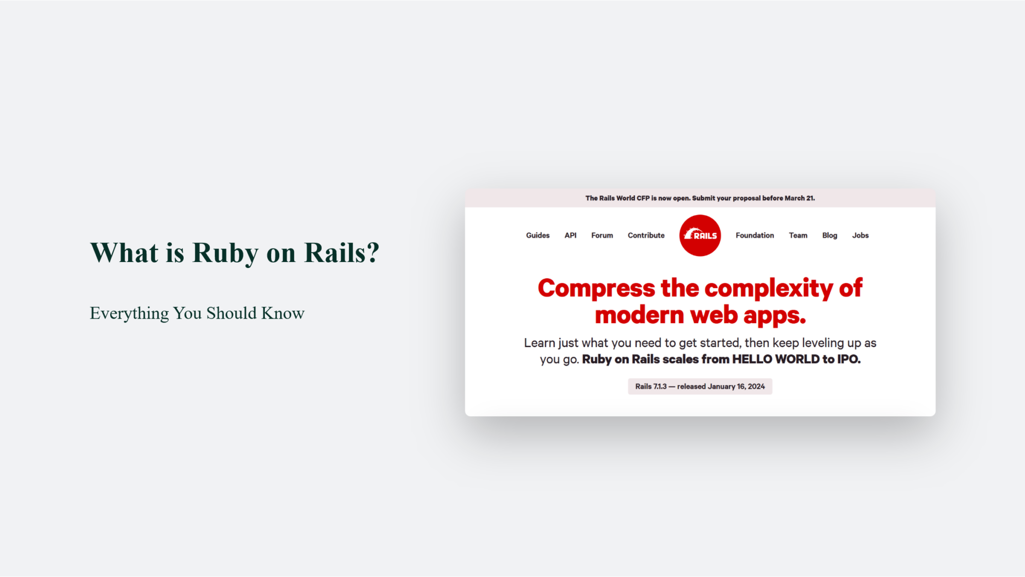 What Is Ruby On Rails? Everything You Should Know | CJ&CO